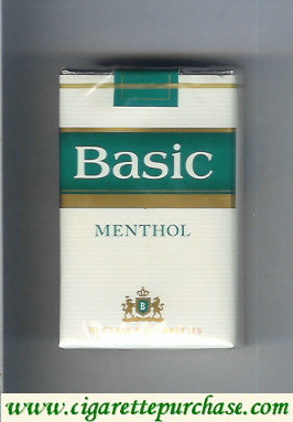 Basic Menthol Lights 100s cigarettes Smooth Rich Taste soft box