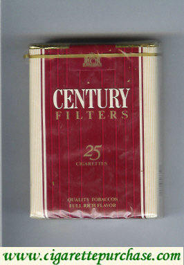 Century Filters 25 cigarettes Quality Tobaccos